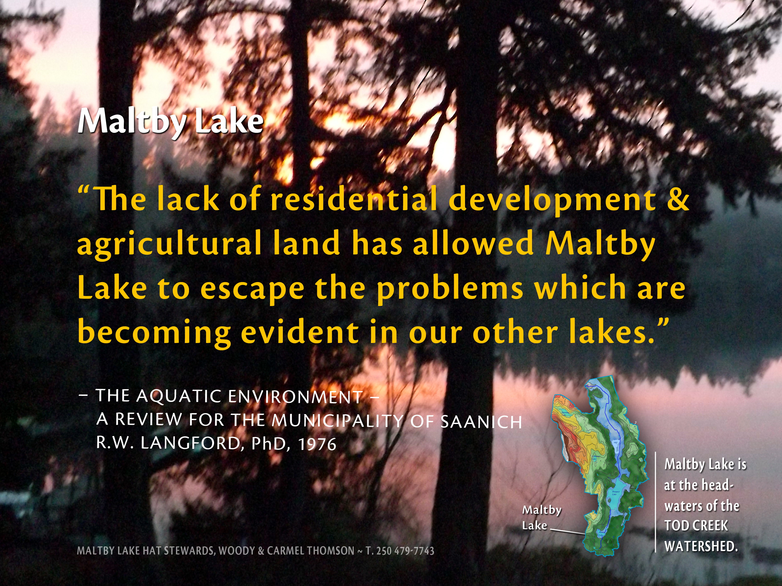 Why Protect Maltby Lake? | Friends of Maltby Lake Watershed Society